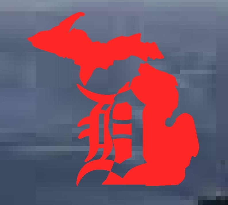 Detroit D Michigan Vinyl Car Window Decal Sticker Buy 2 and | Etsy