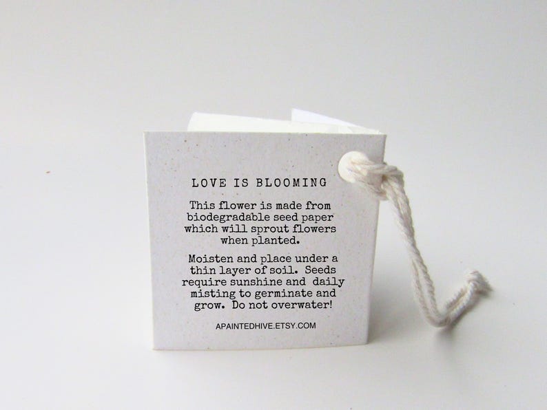 FLORAL GIFT TAGS | Folded Gift Tags for Wedding Favors | Thank You Tags ...