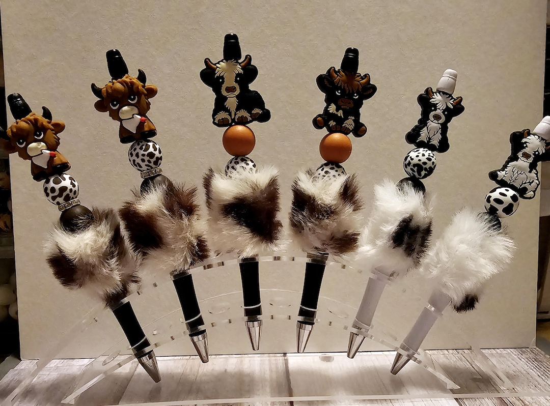 Scottish Highland Cows Beadable Pens - Etsy