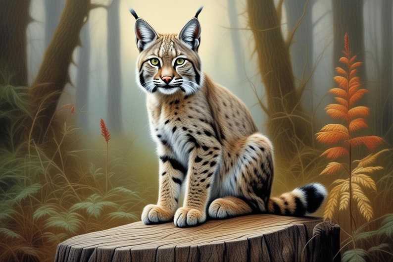 Wild Cats - 52 Digital Images to Download and Color - Etsy