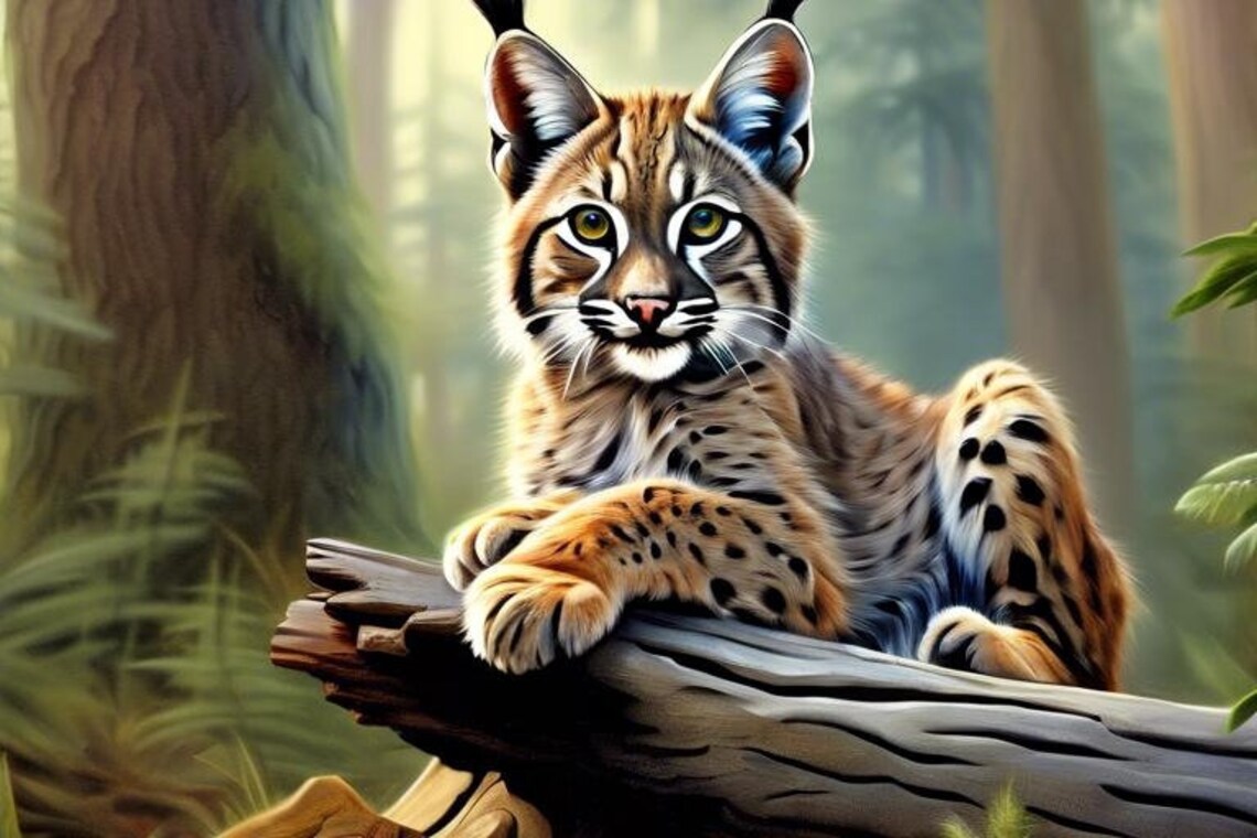 Wild Cats - 52 Digital Images to Download and Color - Etsy