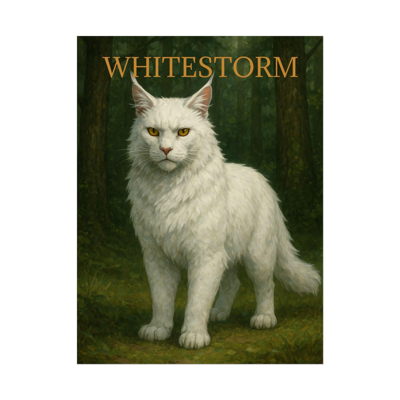 WHITESTORM Poster, Warrior Cats - Etsy