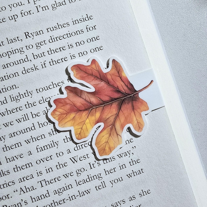 Autumn Foliage Magnetic Bookmarks - Etsy