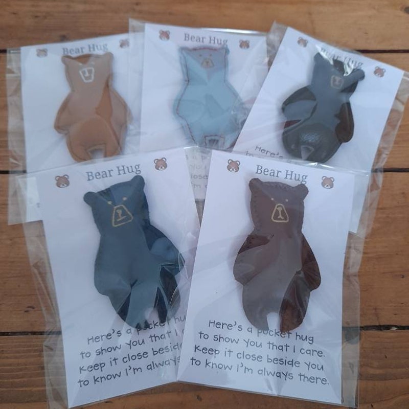 Leather Teddy Bear - Etsy