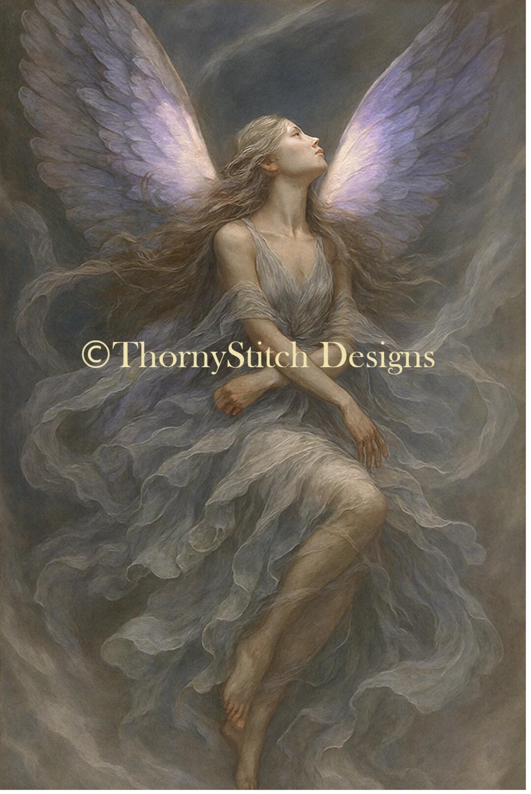 Wind - Cross Stitch Pattern PDF Download Fairy Art - Etsy