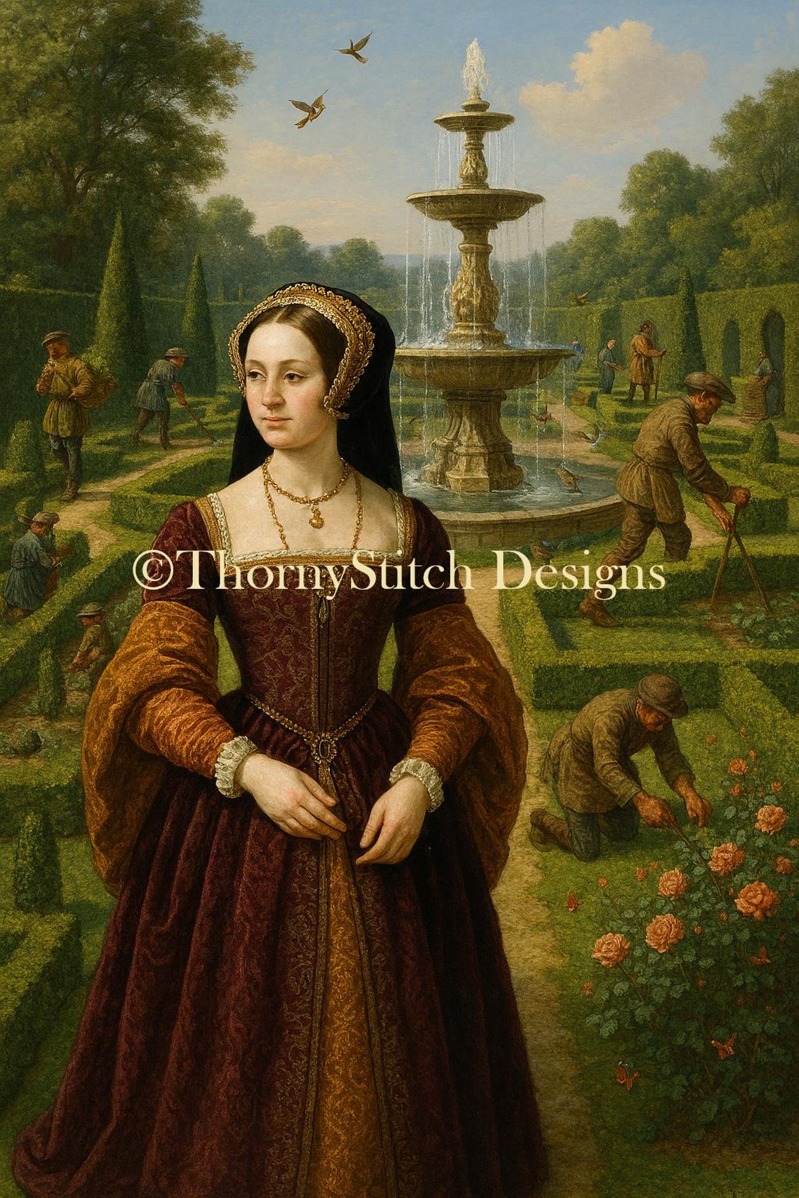 Strolling With Tudors - Cross Stitch Pattern PDF Download History ...