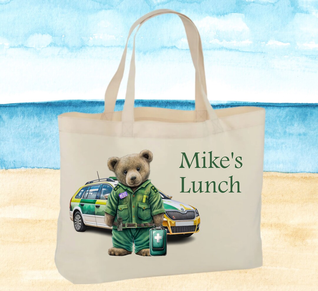 Teddy Bear Paramedic Ambulance Tote Bag for NHS Staff / Nurses ...