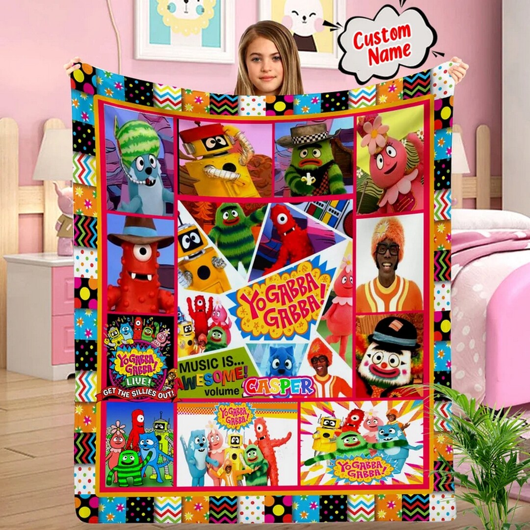 Personalized Yo Gabba Gabba Quilt Blanket Yo Gabba Gabba - Etsy