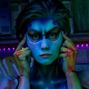 Female Monster Girl Face Mask - Etsy