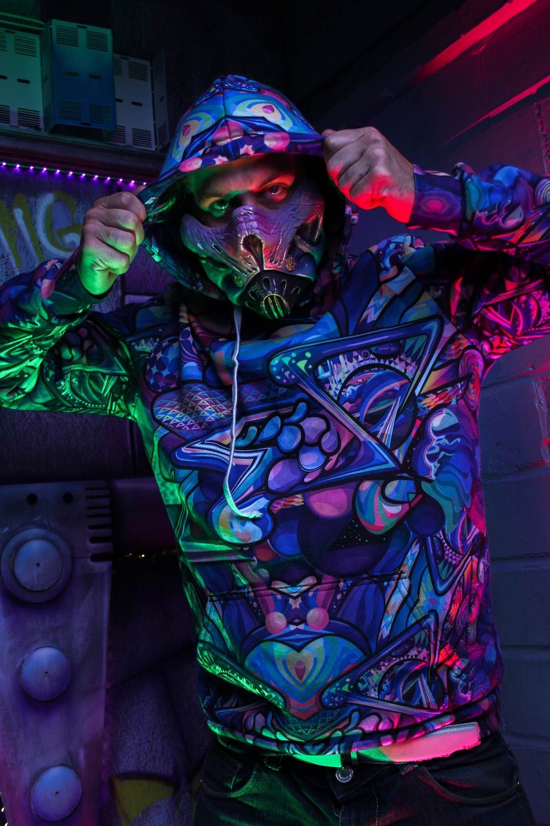 Cyber Punk Monster Face Mask - Etsy