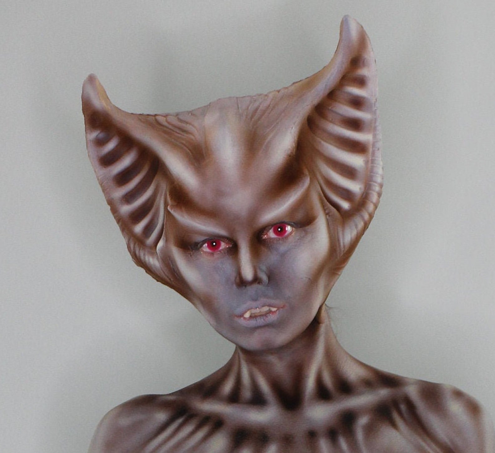 Bat Ears Prosthetic Cowl - Etsy