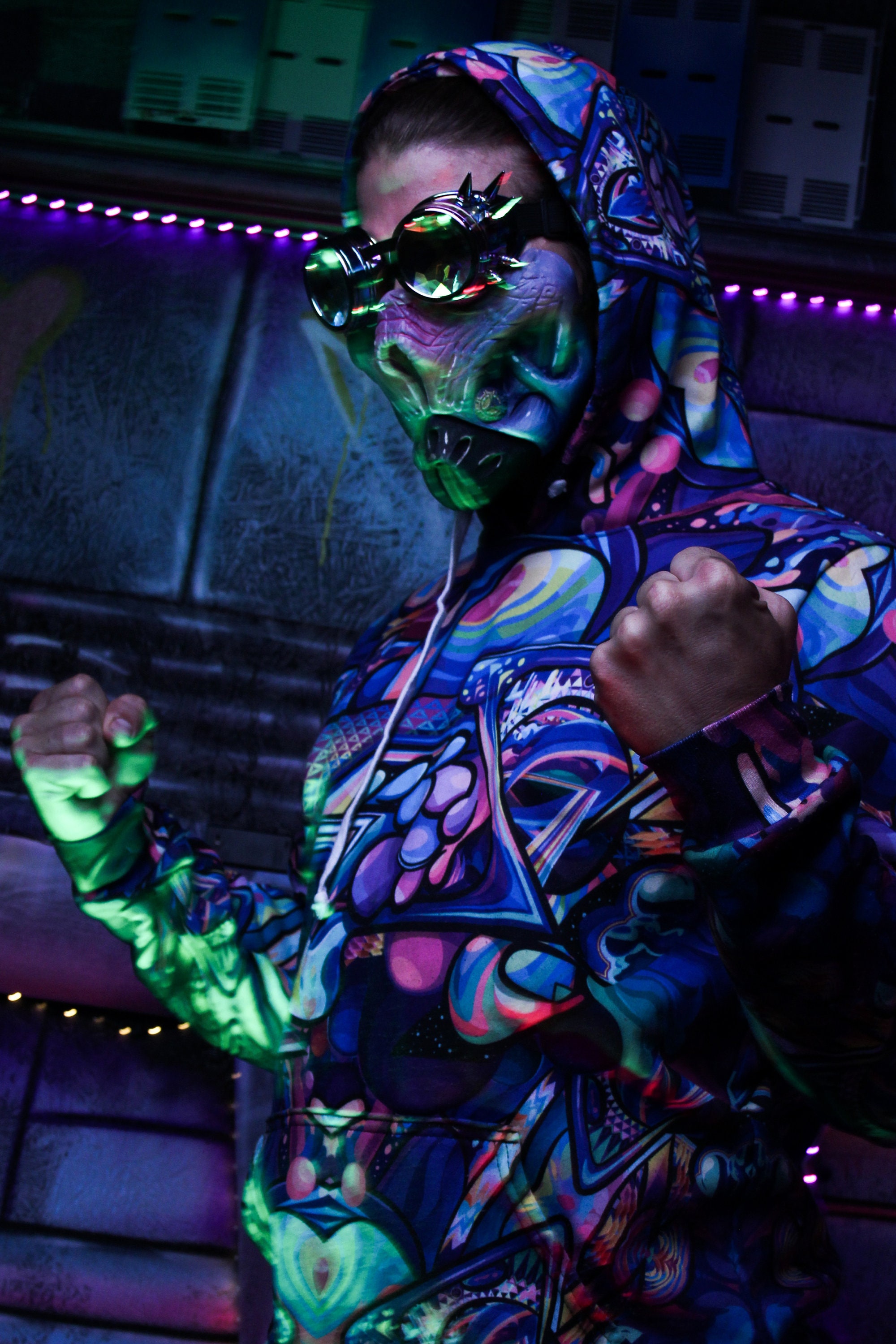 Cyber Punk Monster Face Mask - Etsy