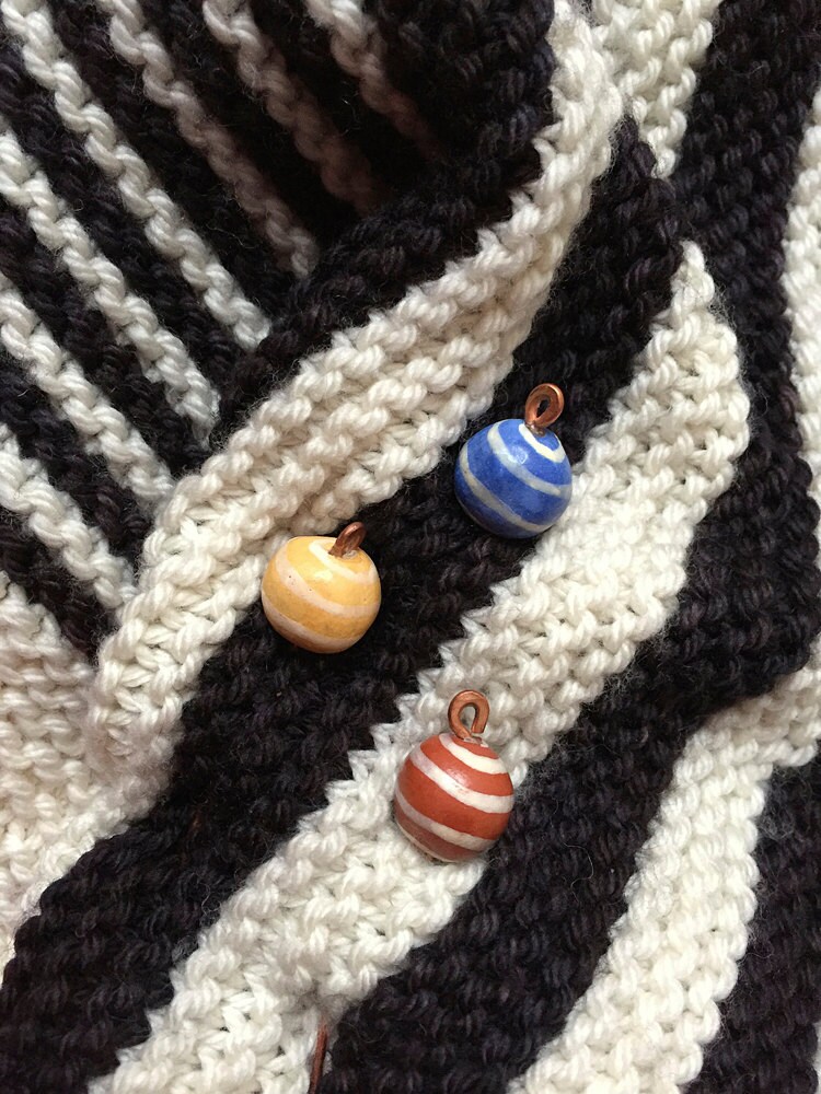 A Whirlies Shawl Pin, Handmade Spiral Shawl Pin Knitting Accessory - Etsy