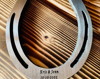 Engraved Horseshoe - Etsy
