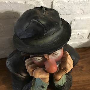 Vintage Emmet Kelly Jr. Sad Hobo Clown Bust - Etsy