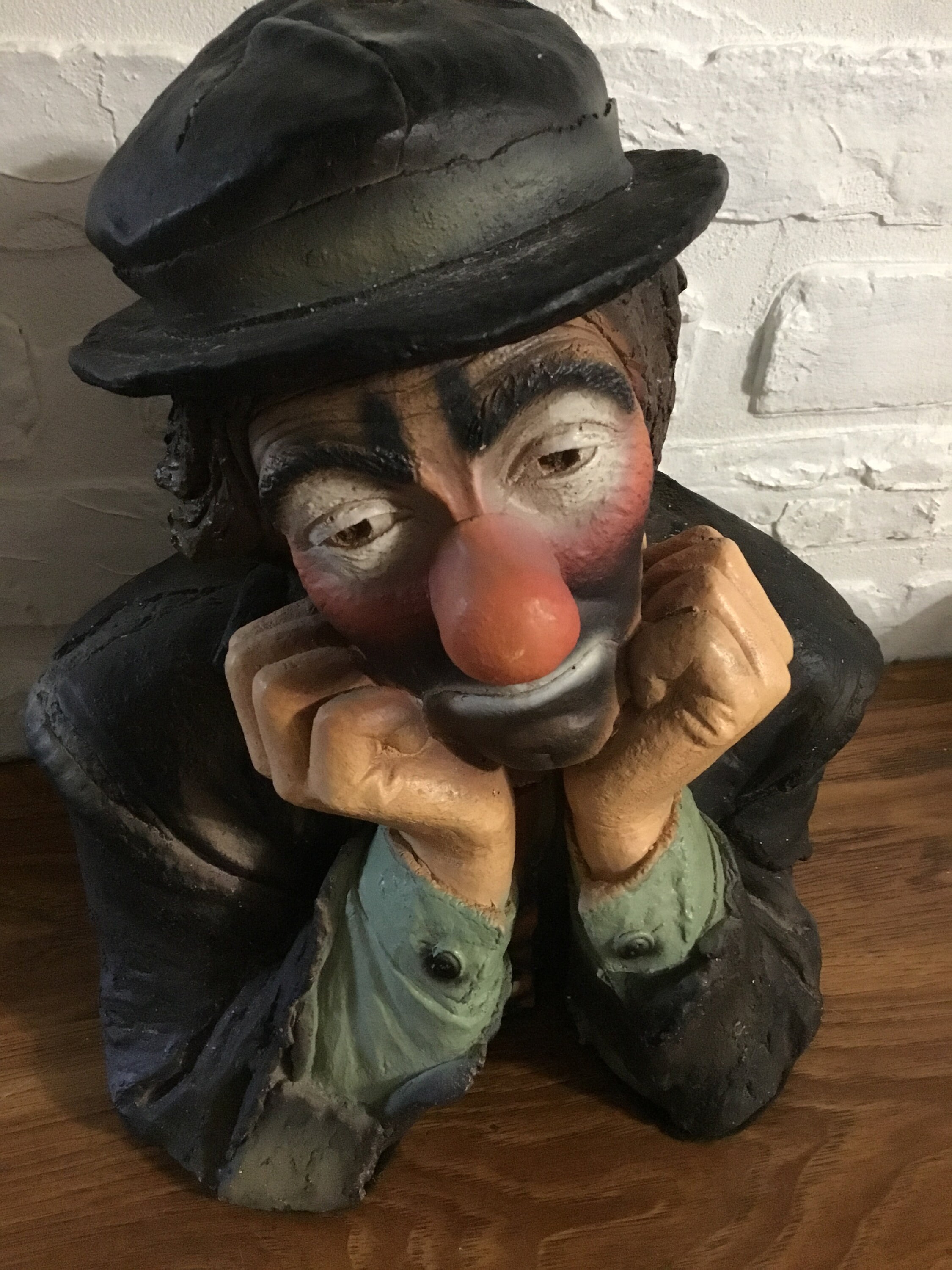 Vintage Emmet Kelly Jr. Sad Hobo Clown Bust - Etsy