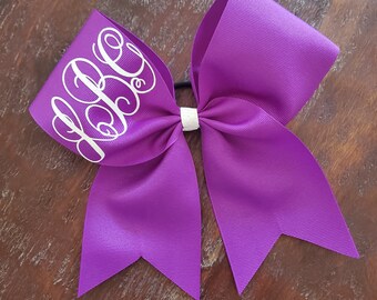 Monogram Cheer Bow | Etsy