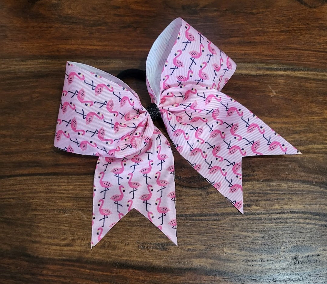 Flamingo Cheer Bow - Etsy