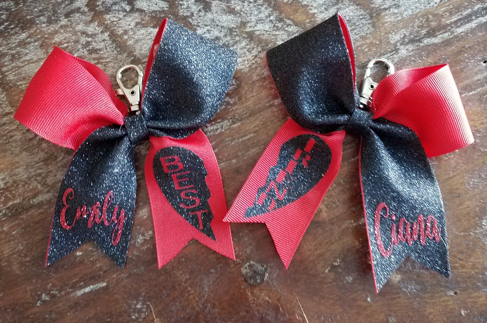 Custom Mini Best Friend Cheer Bow Key Chain/ Softball Bow / | Etsy