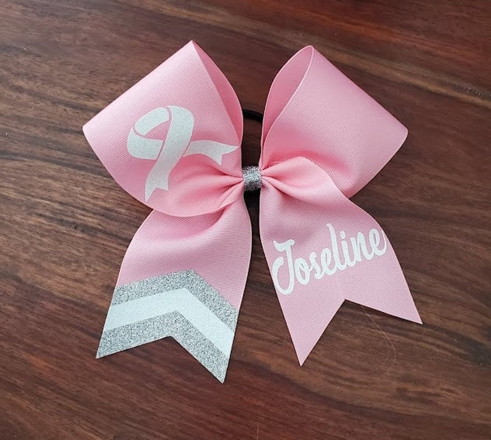 Custom Cheer Bow /cancer Awareness Bow / Softball Bow / Dance - Etsy