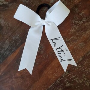 Long Tailed Hair Ribbon With 1 Name on Tail - Etsy