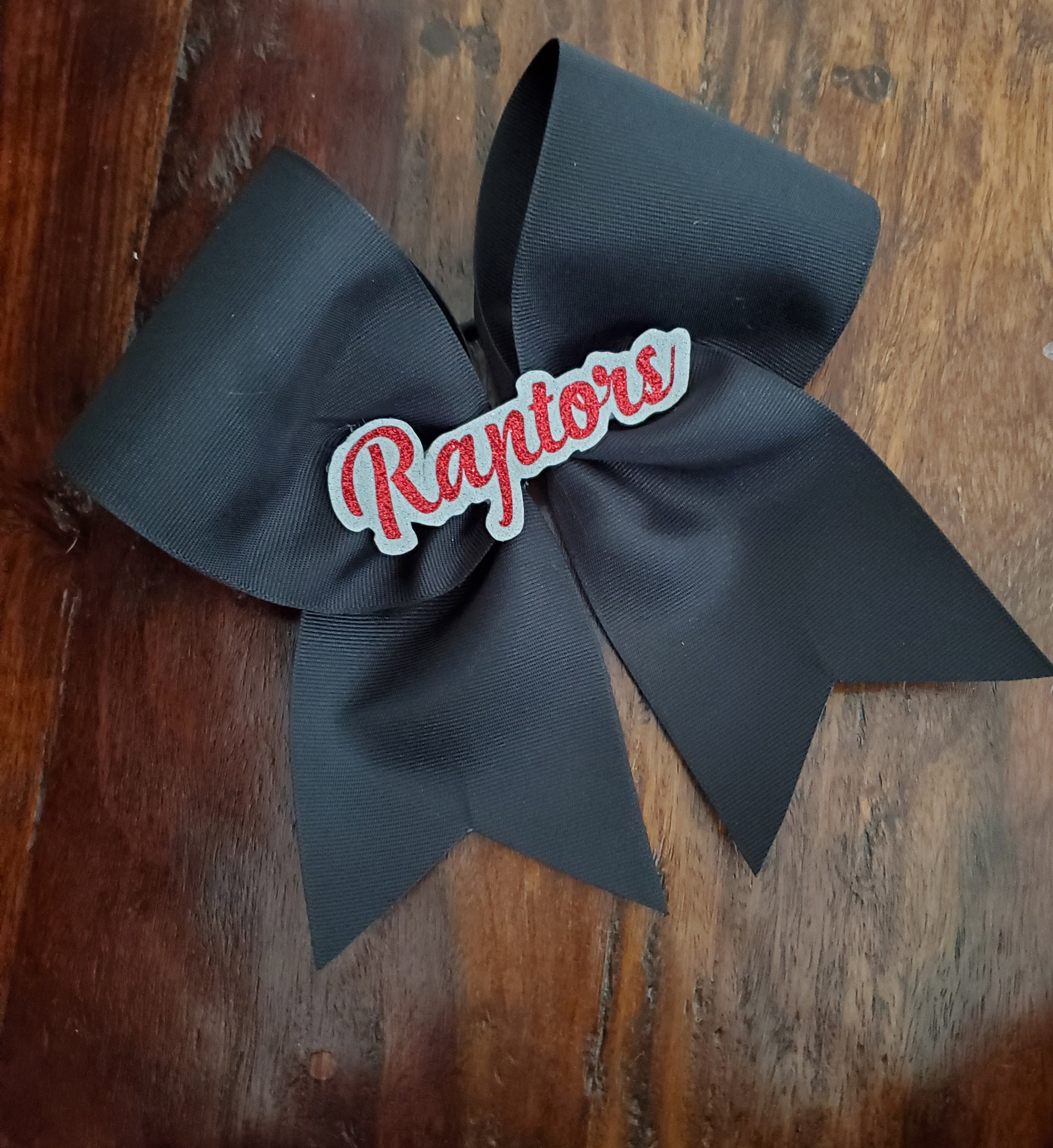 Custom Solid Ribbon Bow with Center name | Etsy