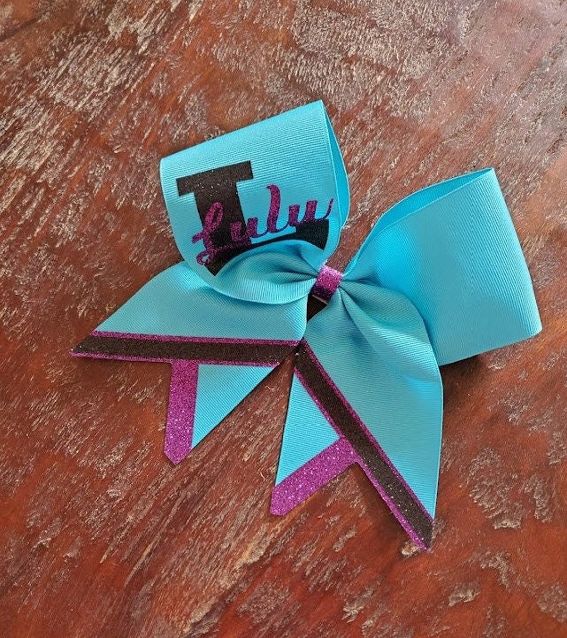 Custom Cheer Bow/softball Bow/dance Bow With 2 Tone Chevron | Etsy