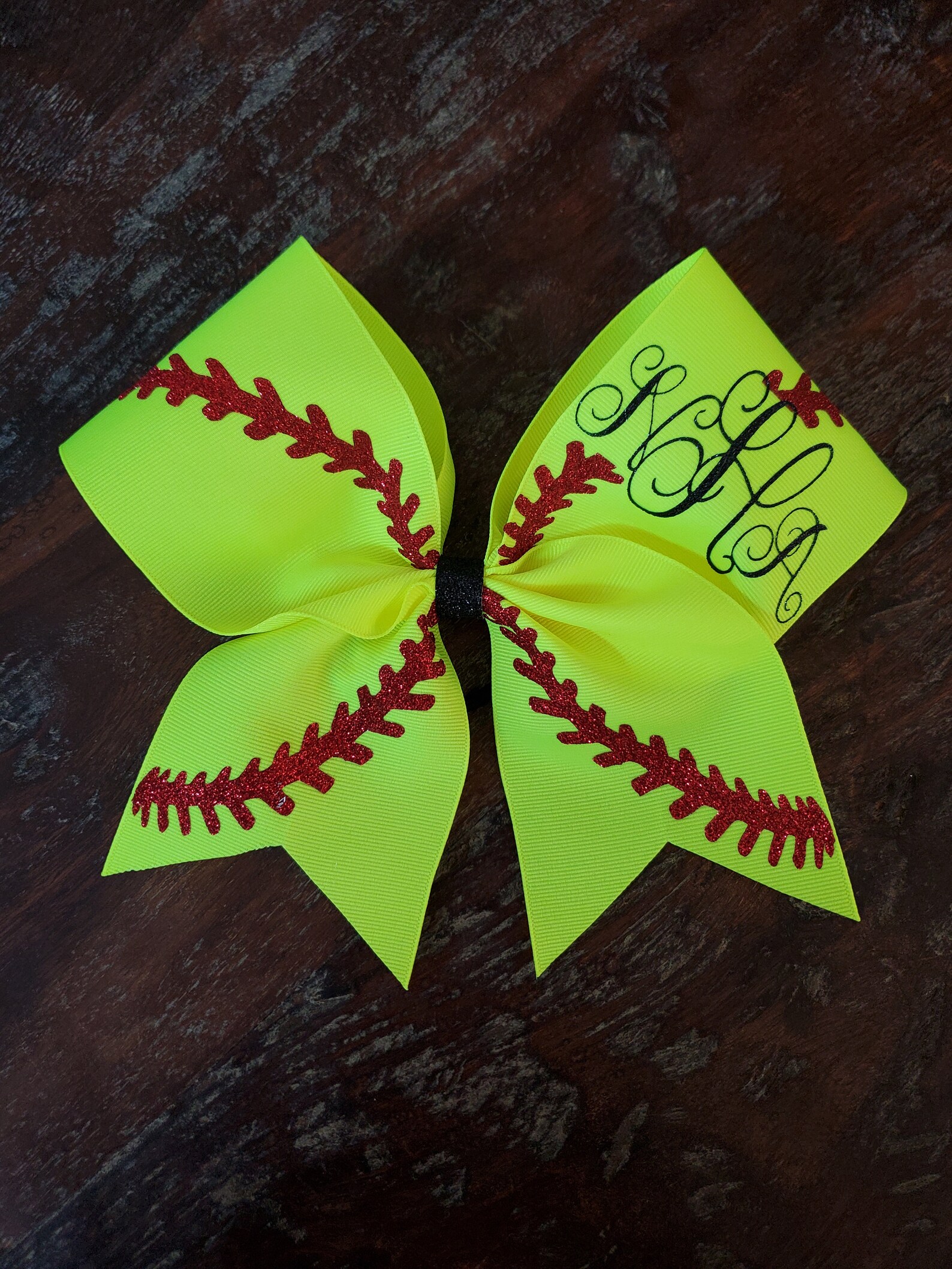 Custom Softball Bow With Name or Number. | Etsy