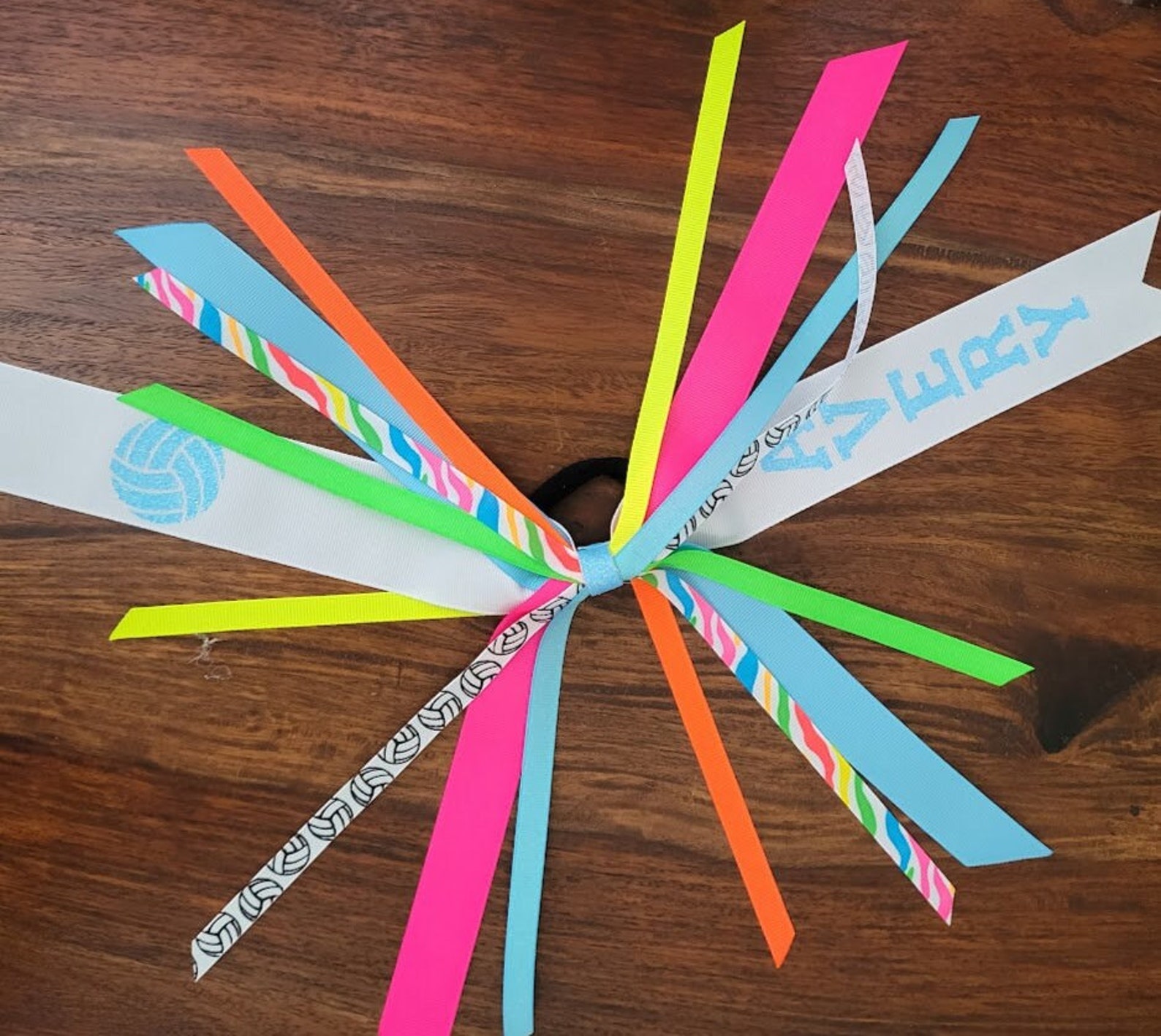 Custom Volleyball Ribbons With 1 Glitter Name and 1 Number - Etsy