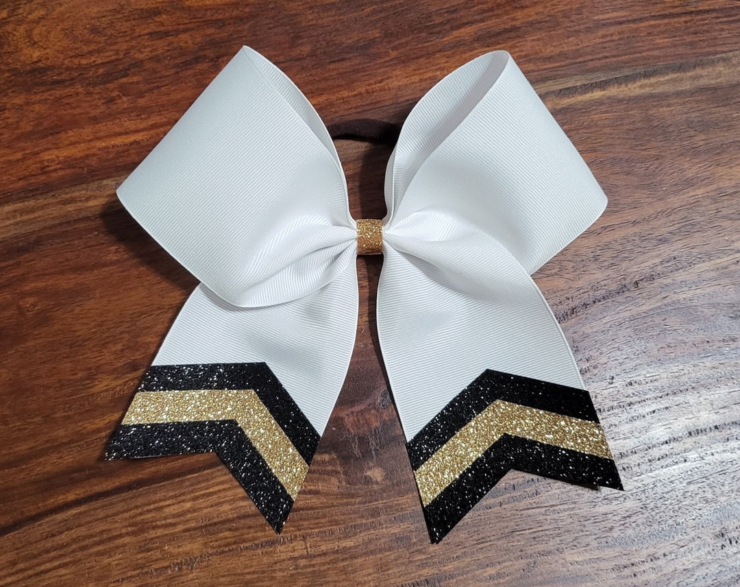 Custom Glitter Chevron Tail Cheer Bow With NO NAME. - Etsy