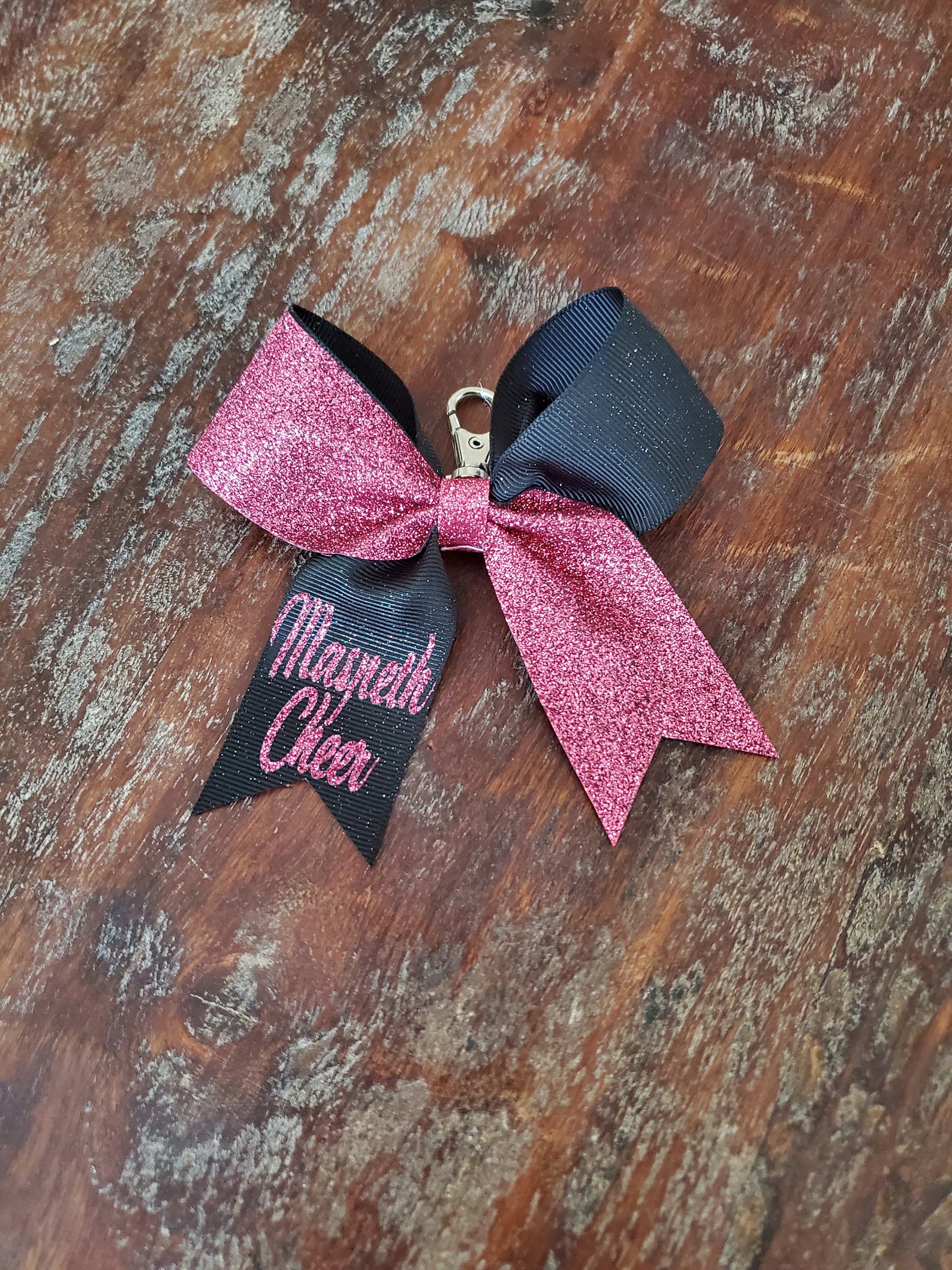1.5 Custom Mini Cheer Bow Keychain. Ships Fast | Etsy
