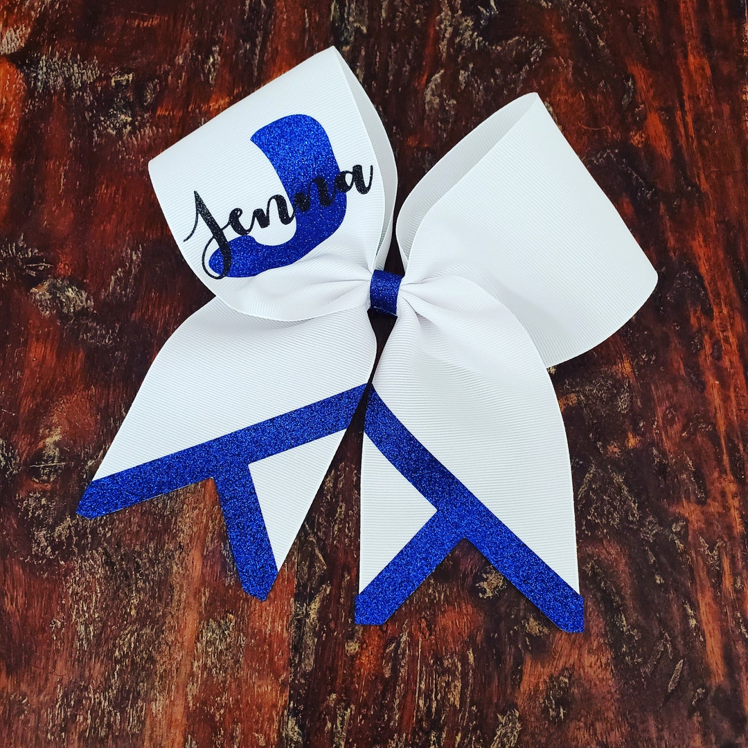 Custom Chevron Tail Cheer Bow / Softball Bow / Dance Bow With - Etsy