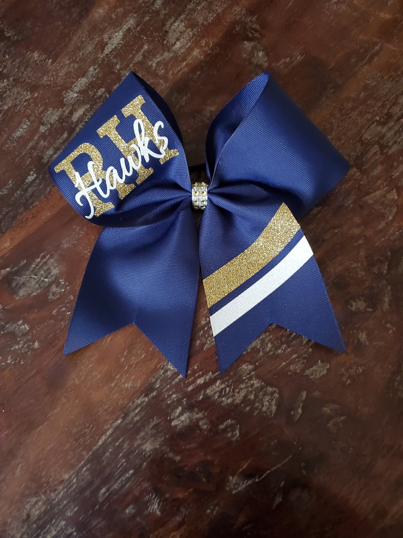 Custom Cheer Bow/softball Bow/dance Bow With 2 Stripes and 2 - Etsy