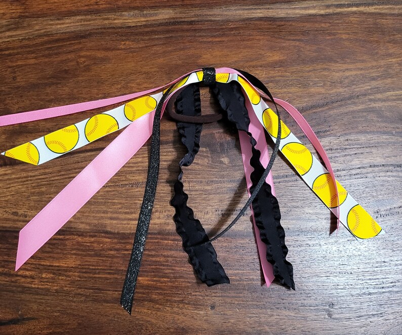 Custom Softball Spirit Ribbon/pony O/softball Team Ribbons - Etsy