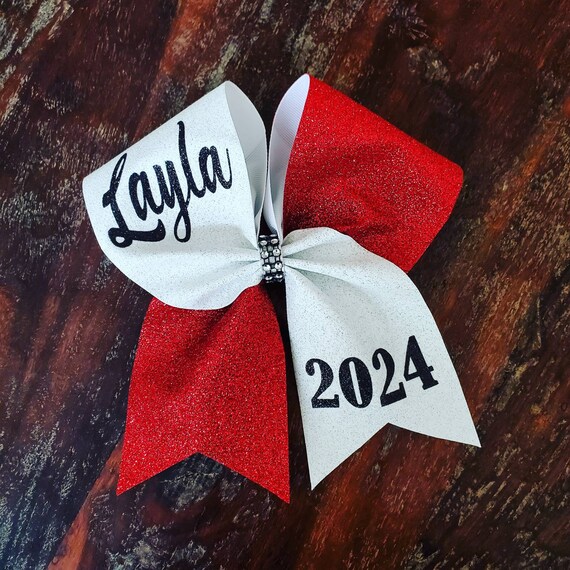 Custom Full Glitter Cheer Bow/dance Bow/competition Bow/senior | Etsy