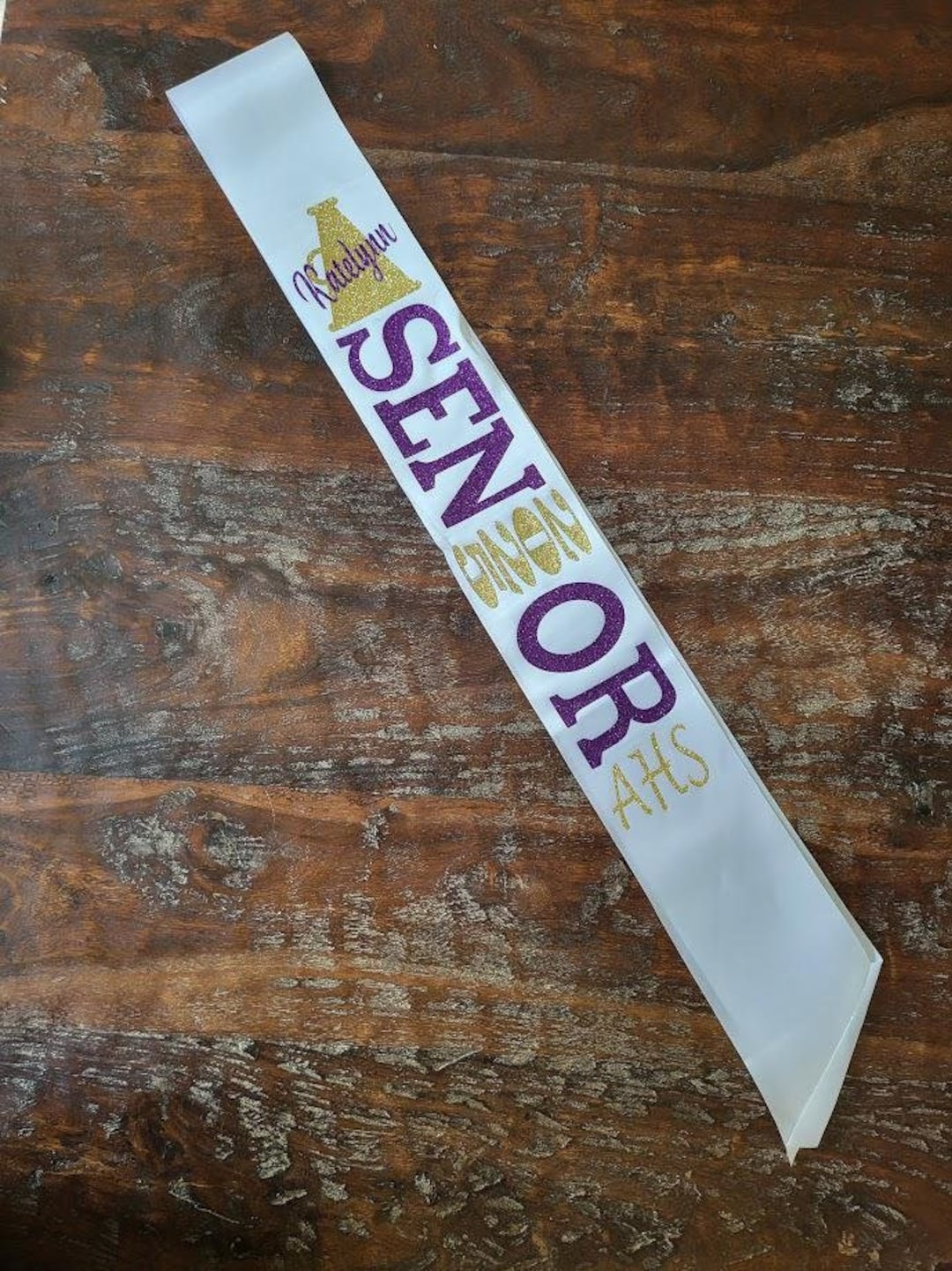 Senior Sash With Name - Etsy