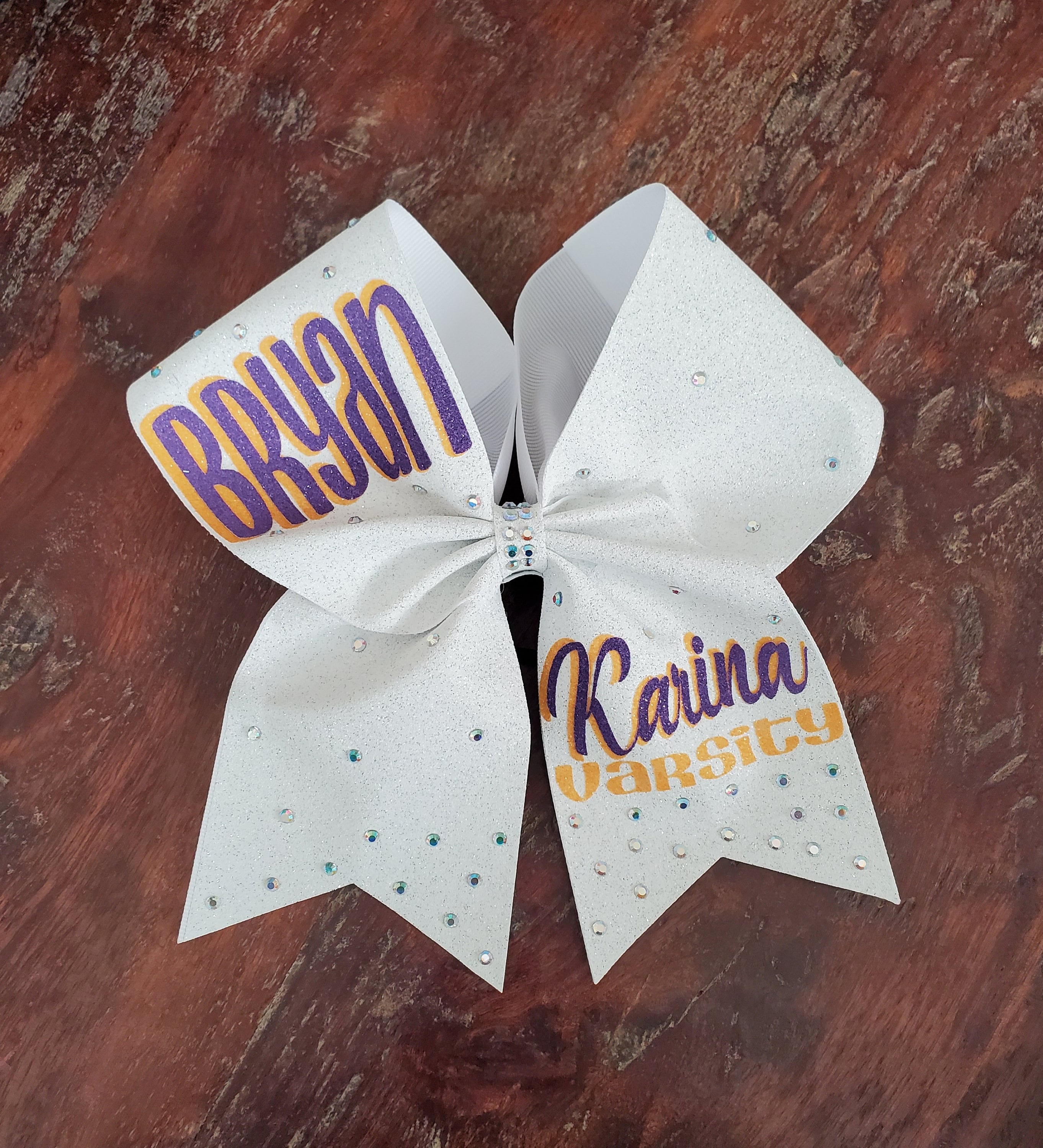 Full Glitter Senior Cheer Bow/cheer Bow / Dance Bow / Softball - Etsy