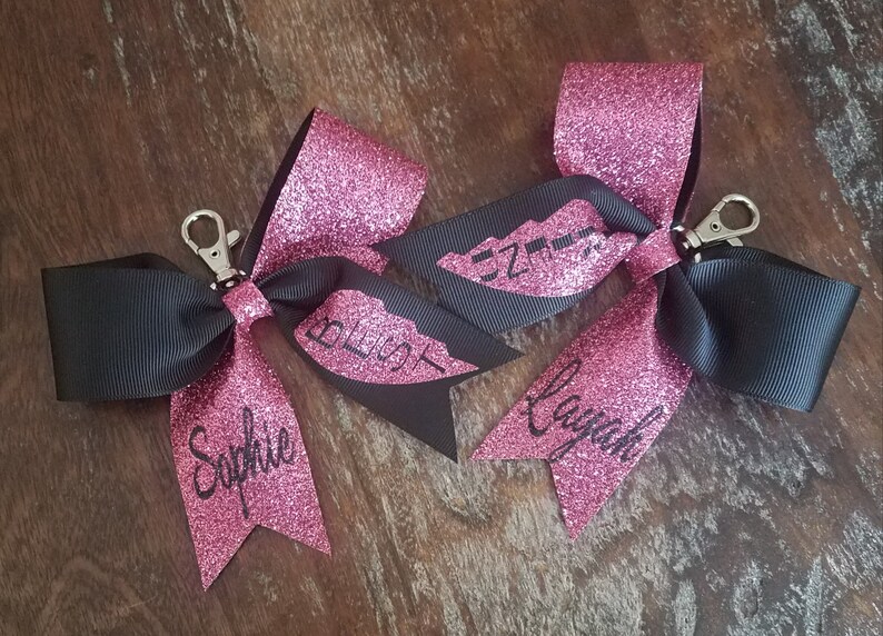 Custom Mini Best Friend Cheer Bow Key Chain/ Softball Bow / | Etsy