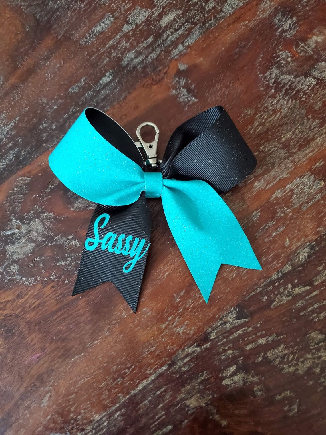 1.5 Custom Mini Cheer Bow Keychain. Ships Fast | Etsy