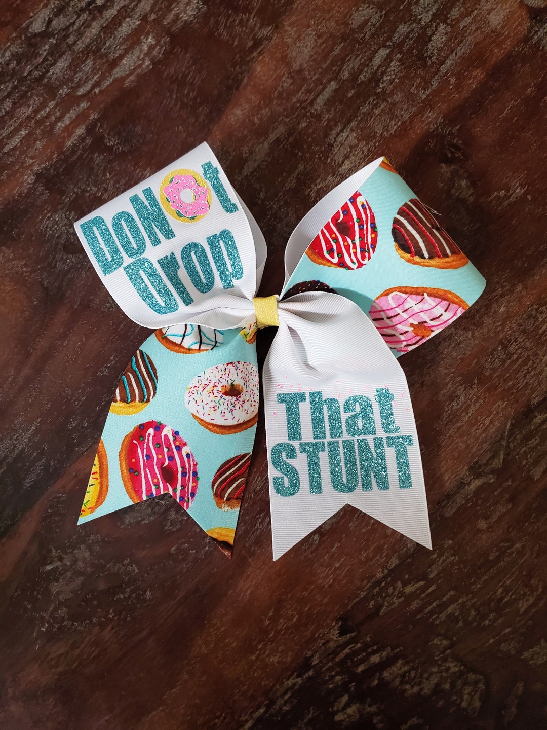 Donut Drop That Stunt Cheer Bow. - Etsy