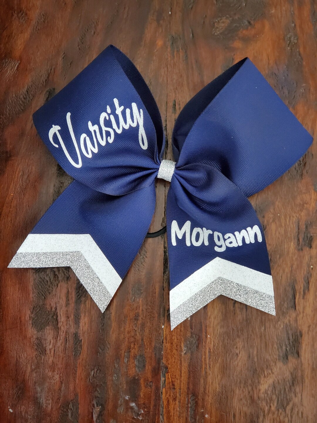 Custom Cheer Bow 2 Chevrons and 2 Names. Ships Fast! - Etsy