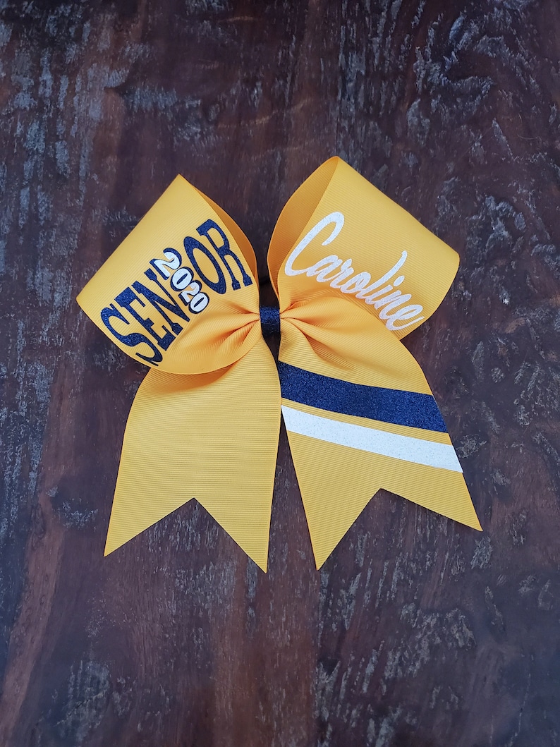 Custom 2 line Cheer bow/Dance Bow/Softball Bow/Team Bow/Senior | Etsy