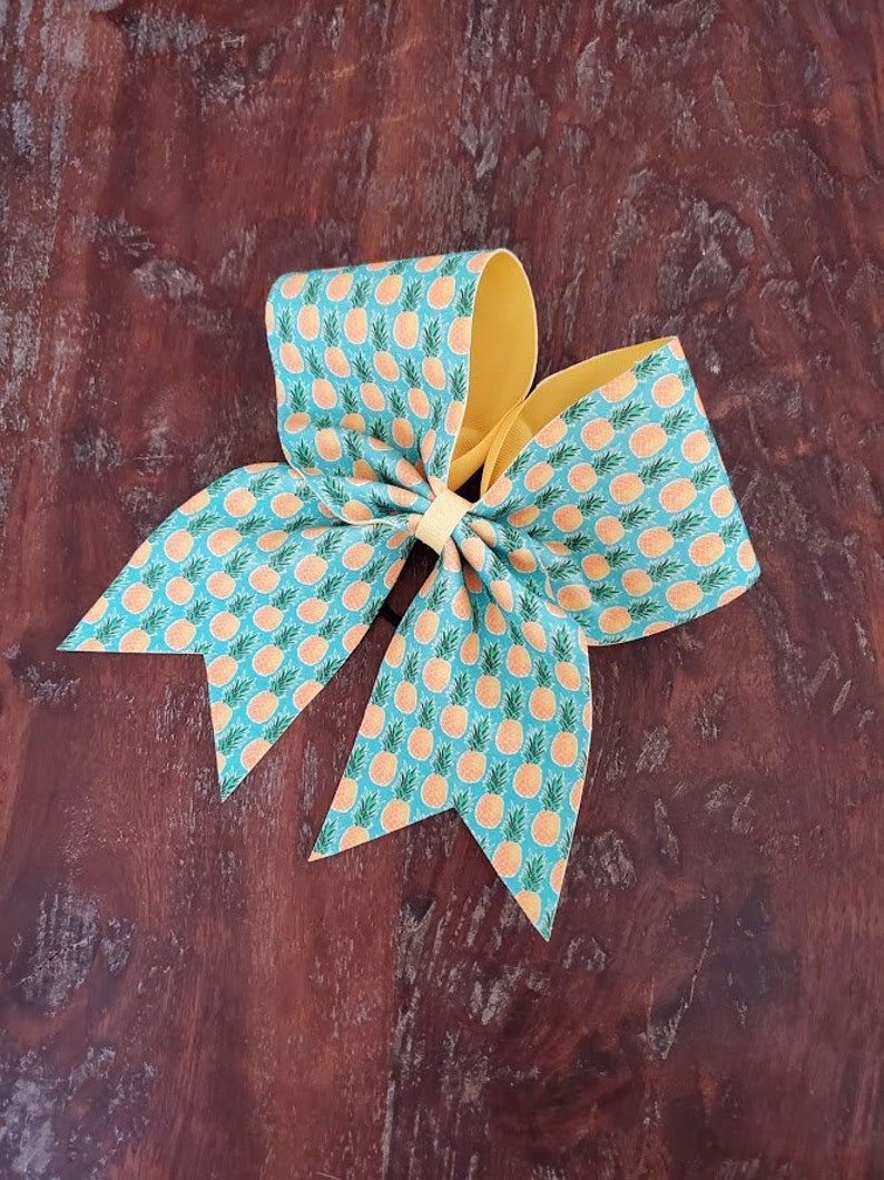 Pineapple Cheer Bow | Etsy