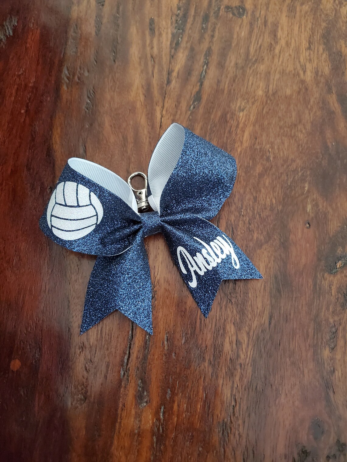 Full Glitter MINI Bow Keychain With Name and Sports Symbol. - Etsy