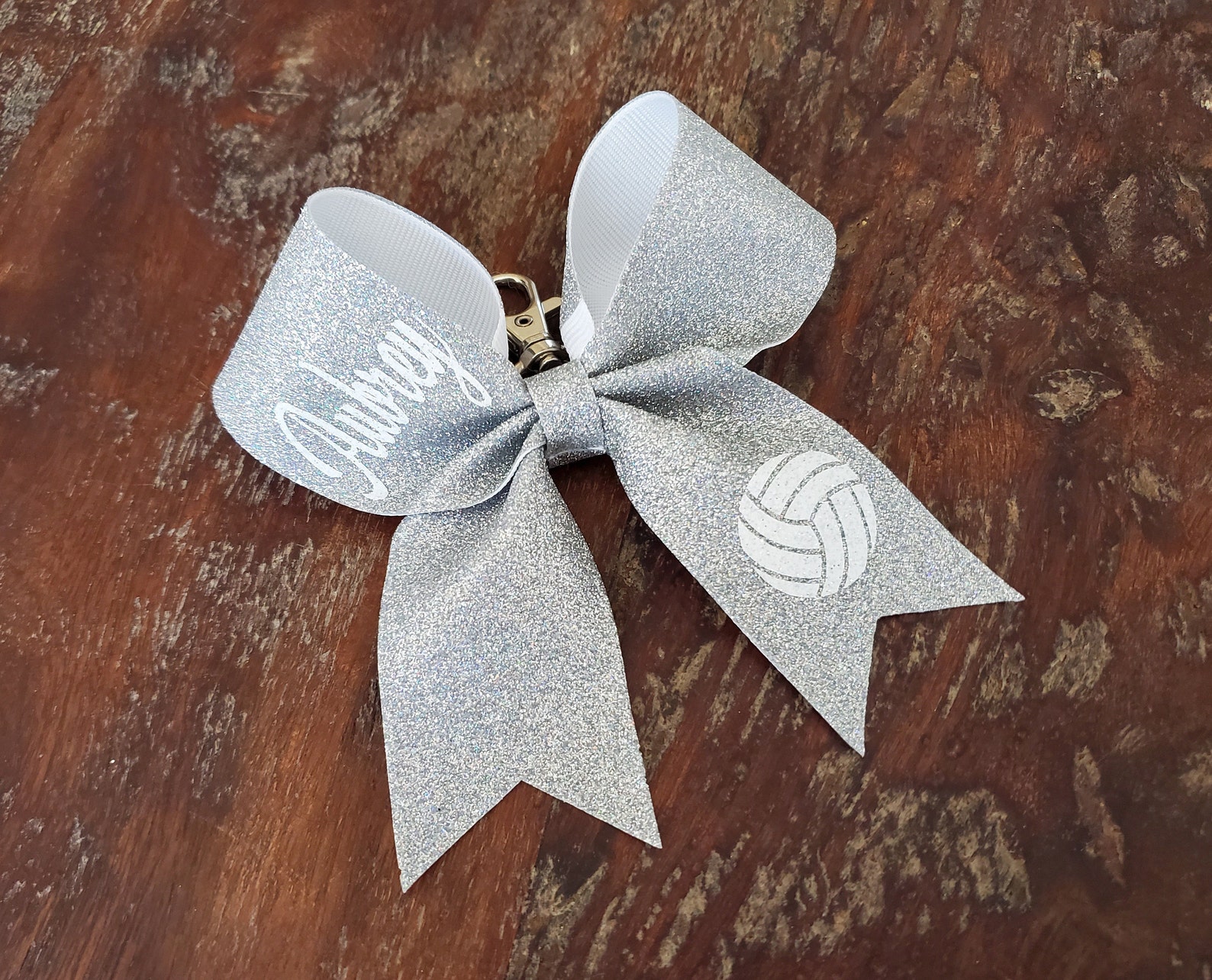 Full Glitter MINI Bow Keychain With Name and Sports Symbol. - Etsy