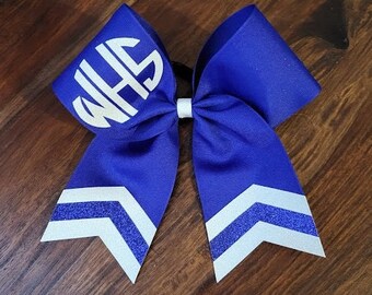 Monogram Cheer Bow - Etsy