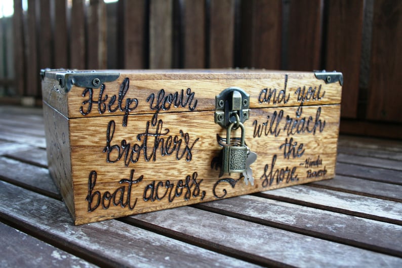Custom Keepsake Box, Hand Burned Wood, Anniversary Gift, Wedding Gift ...