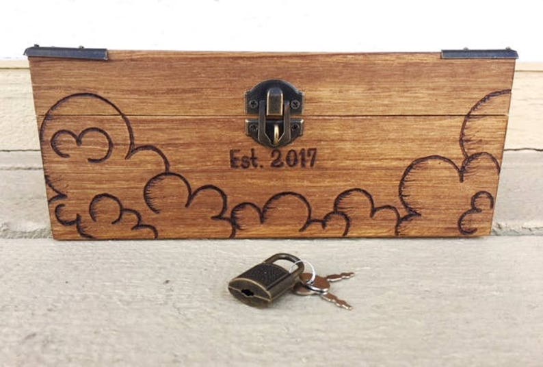 Custom Keepsake Box, Hand Burned Wood, Anniversary Gift, Wedding Gift ...