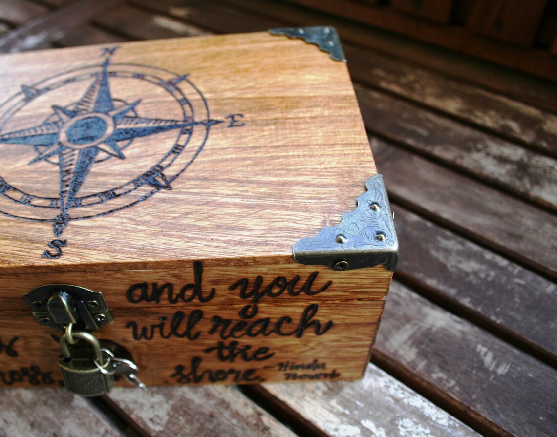 Custom Keepsake Box, Hand Burned Wood, Anniversary Gift, Wedding Gift ...