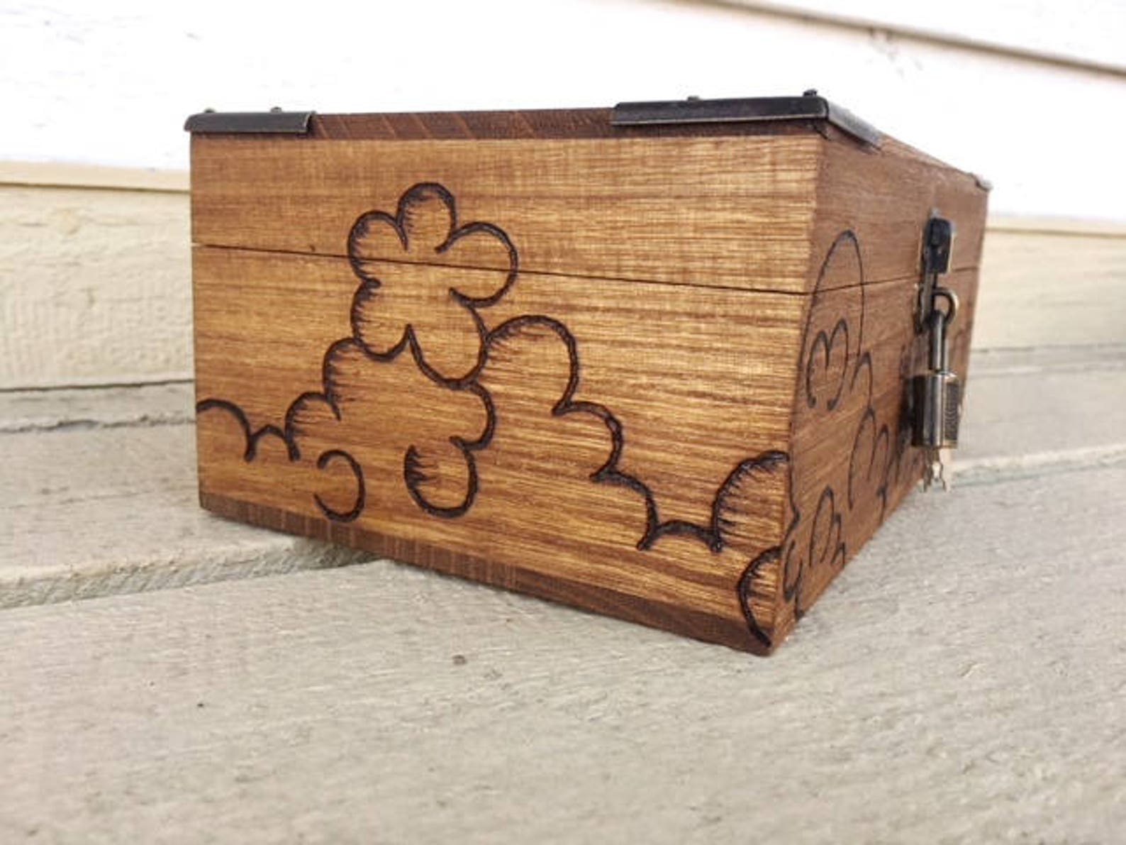 Custom Keepsake Box, Hand Burned Wood, Anniversary Gift, Wedding Gift ...